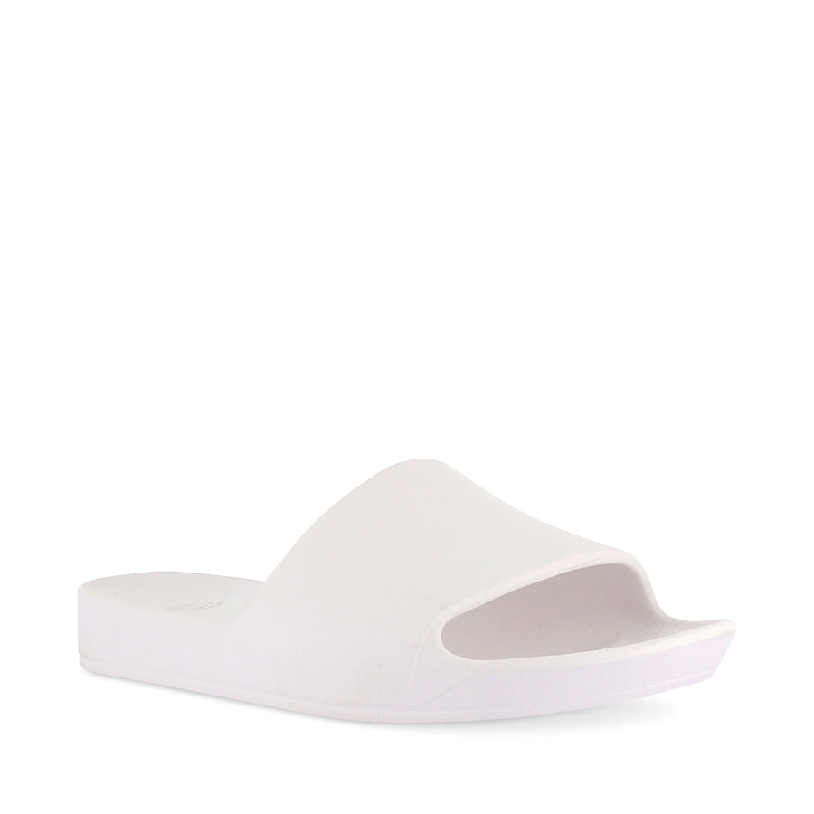ARCH SUPPORT SLIDES - WHITE – Evans Shoes