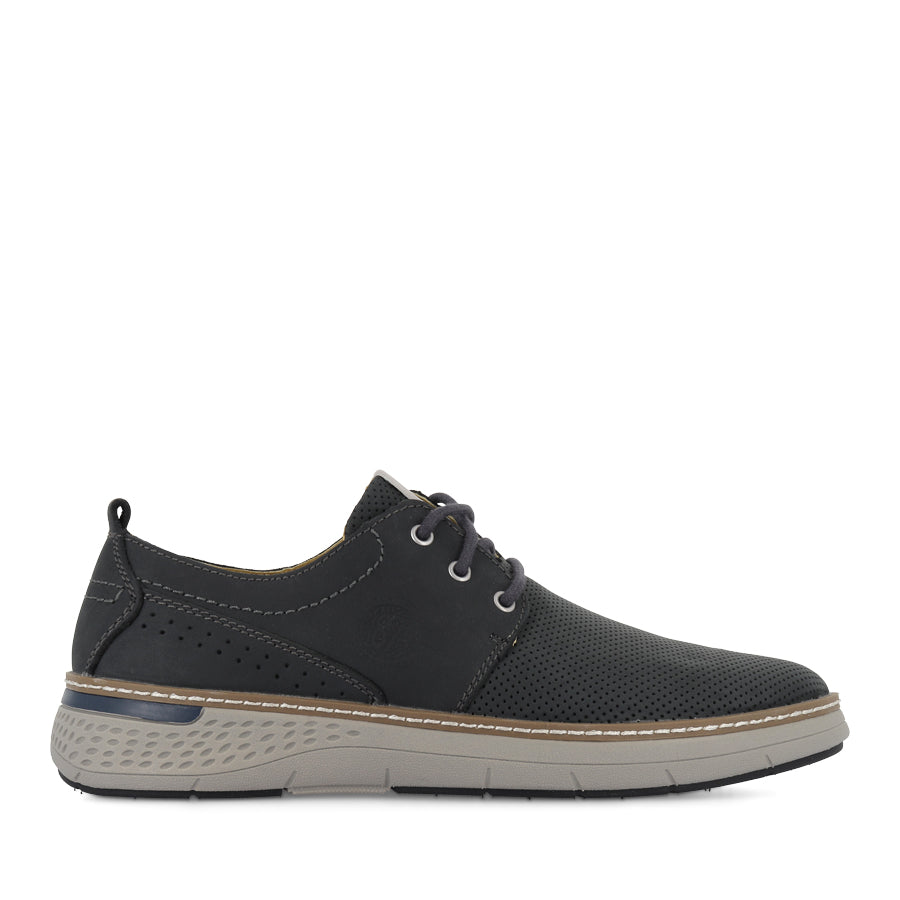 JAGGER II - NAVY LEATHER – Evans Shoes