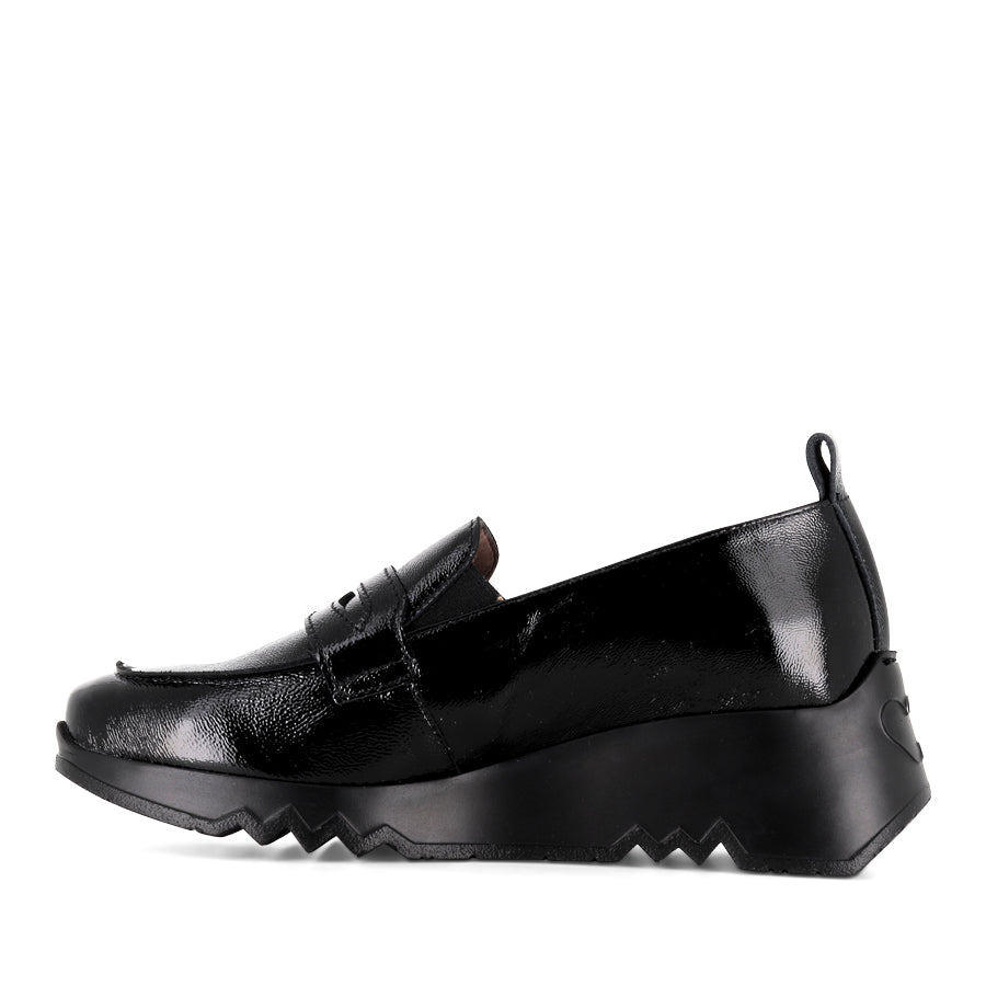 EVELYN E-6712 - BLACK BLACK PATENT – Evans Shoes