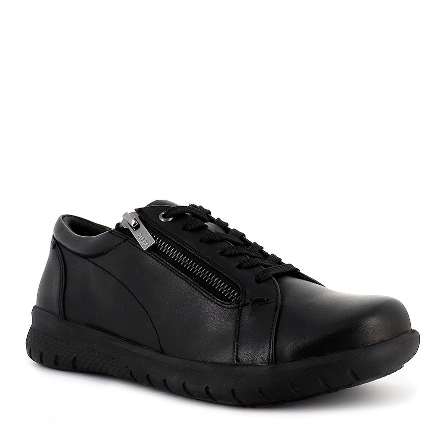 SOLAR XF - BLACK LEATHER – Evans Shoes